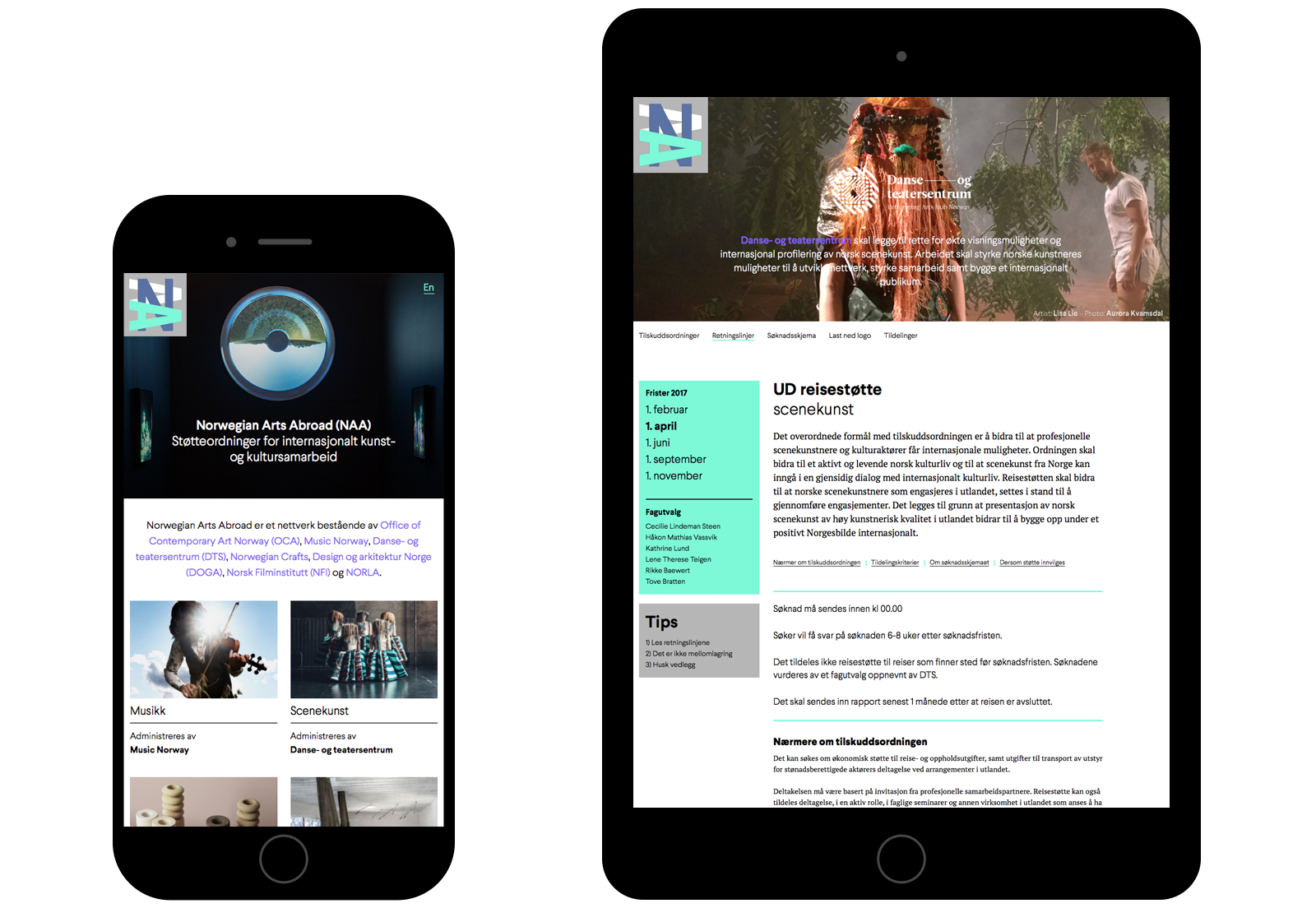 NAA – Norwegian Arts Abroad - Metric (en)